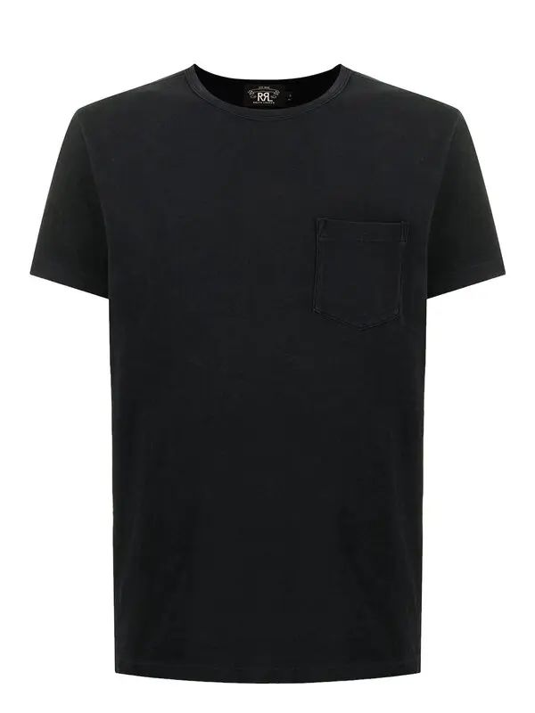 Ralph Lauren Pocket-detail Cotton T-shirt - Black