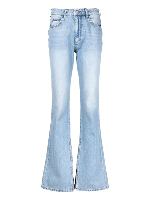 Philipp Plein High-waisted Flared Jeans - Blue