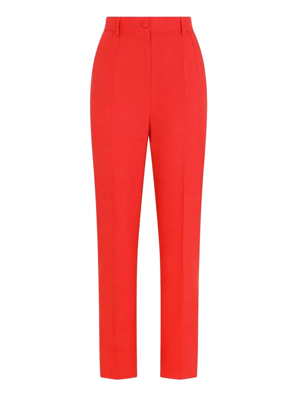 Dolce & Gabbana High-waisted Trousers - Red