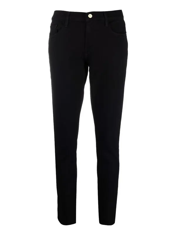 FRAME Le Garcon Mid-rise Skinny Jeans - Black