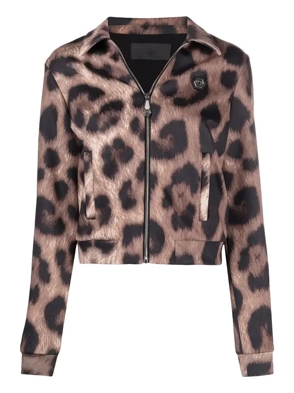 Philipp Plein Leopard-print Jacket - Neutrals