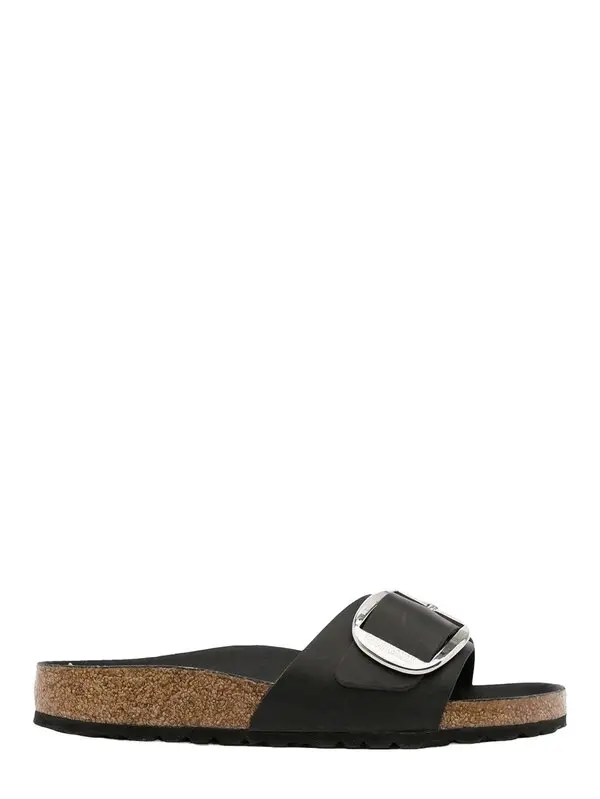 BIRKENSTOCK Madrid Big-buckle Leather Sandals - Black