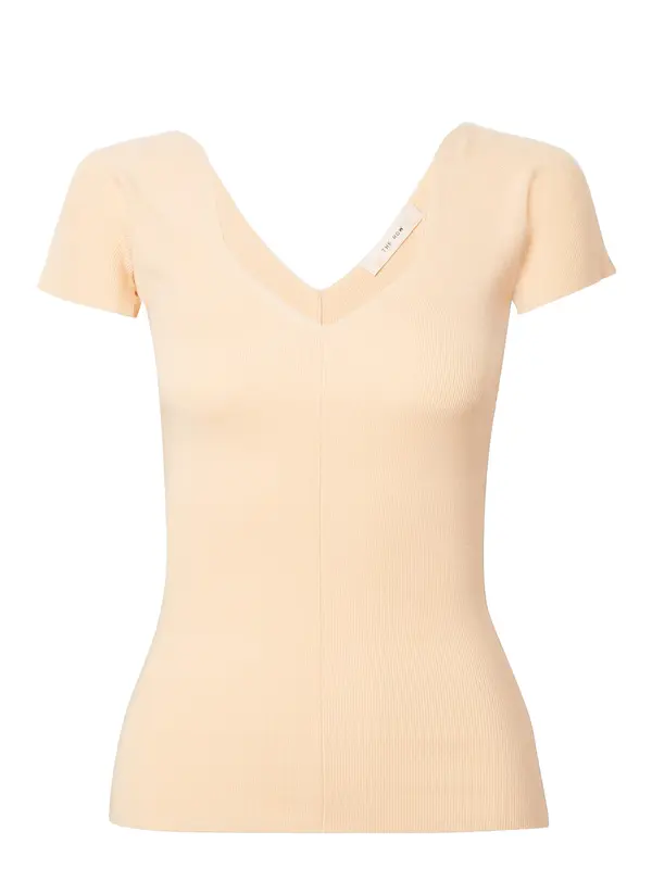 THE ROW Tain Ribbed Top - Ivory