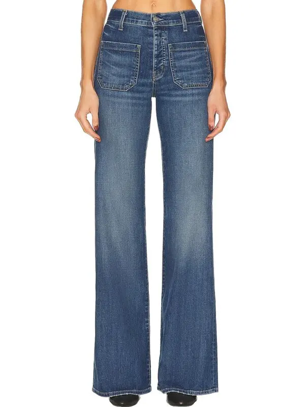 NILI LOTAN Florence Flare Jeans - Classic Wash