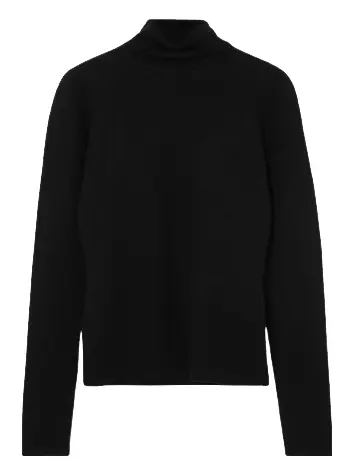 Gabriela Hearst May Wool, Cashmere And Silk-blend Turtleneck Sweater - Black