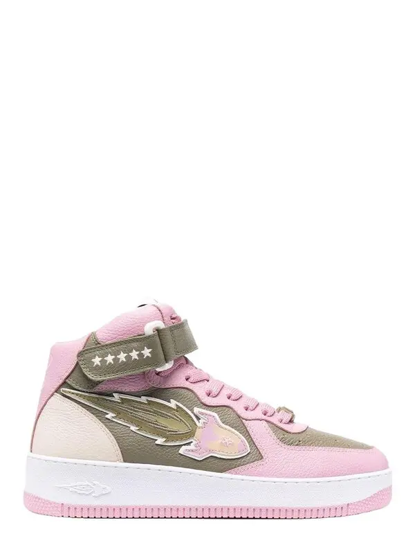 ENTERPRISE JAPAN Ej Rocket Mid-high Lace-up Sneakers - Pink