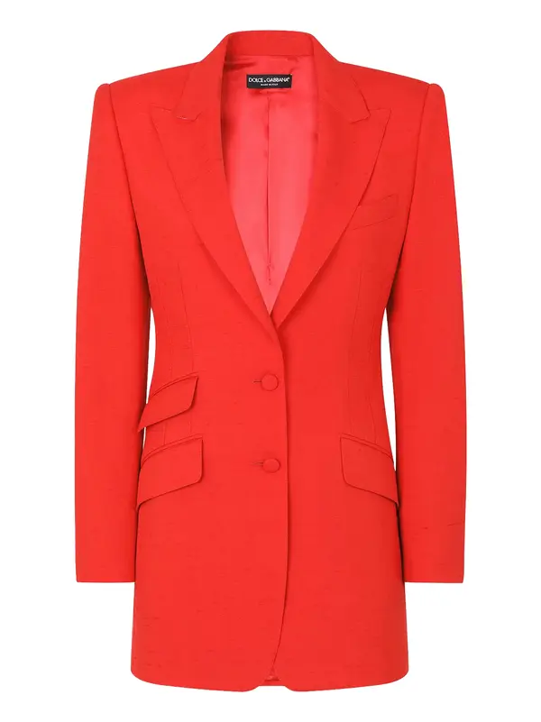 Dolce & Gabbana Single-breasted Silk-blend Blazer - Red
