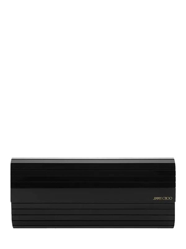 JIMMY CHOO Sweetie Acrylic Clutch Bag With Chain Strap - Black
