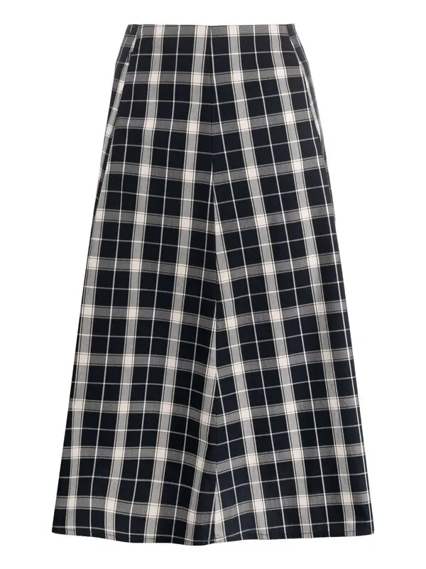Woolrich A-line Tartan Check Skirt - Blue