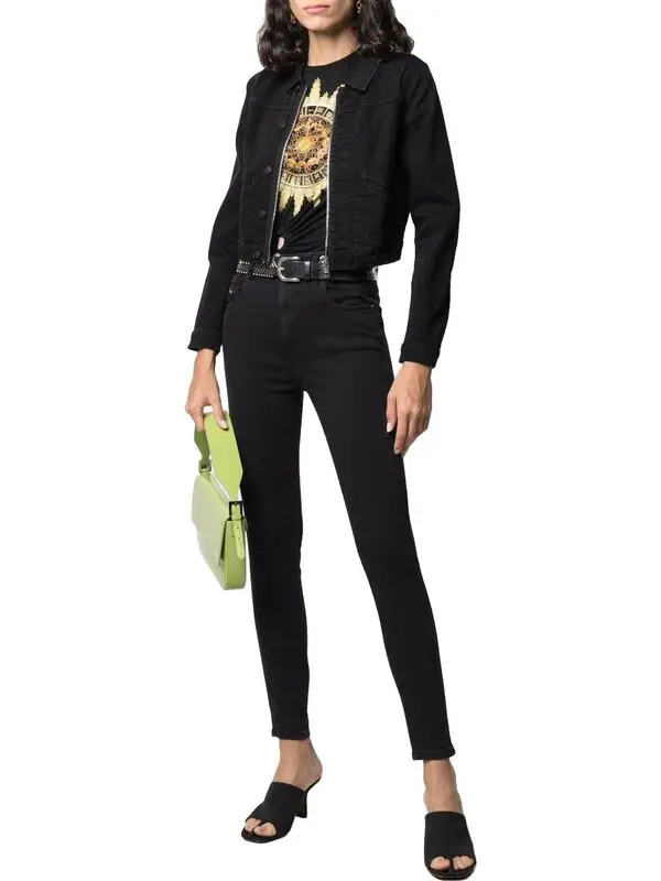 DIESEL® Slandy High Super Skinny Jeans - Black