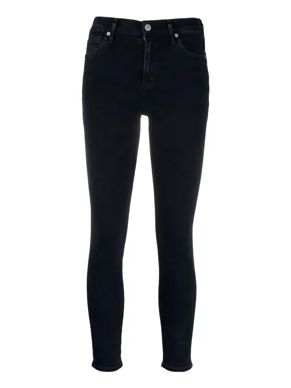 Citizens Of Humanity Mid-rise Cropped Skinny Jeans - Blue