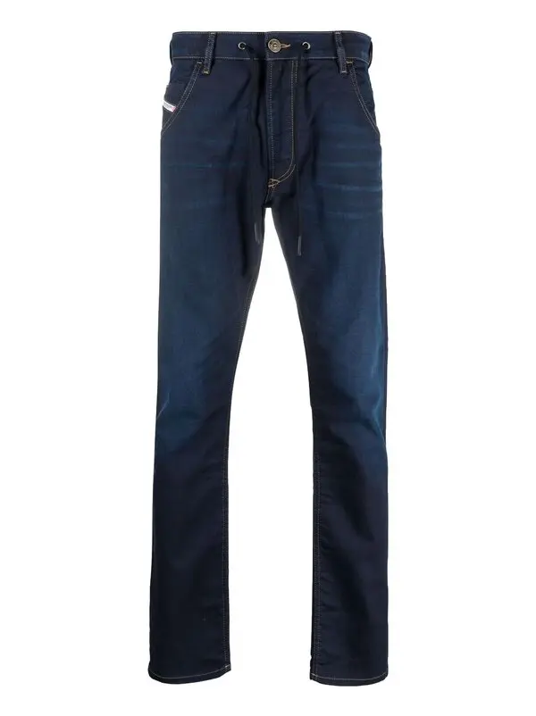Diesel Krooley Tapered Drawstring Jeans - Blue