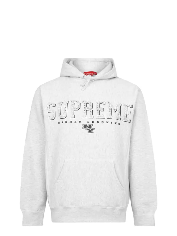 Supreme Gems Logo-print Hoodie - Grey