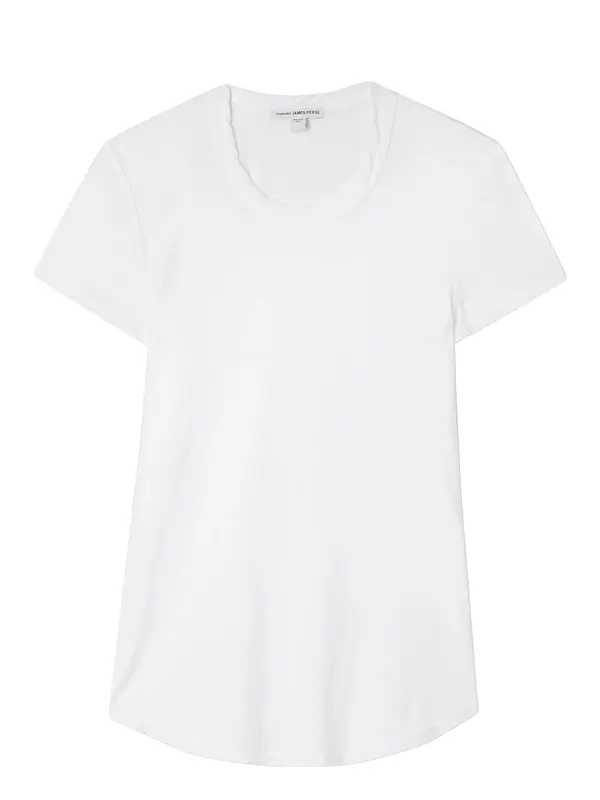 JAMES PERSE Slub Cotton-jersey T-shirt - White