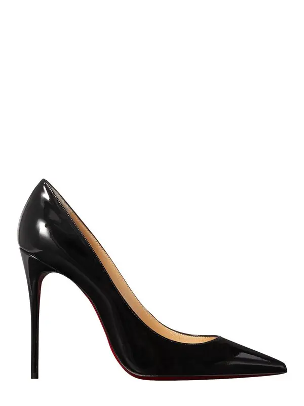 CHRISTIAN LOUBOUTIN Kate 100 Patent-leather Pumps - Black