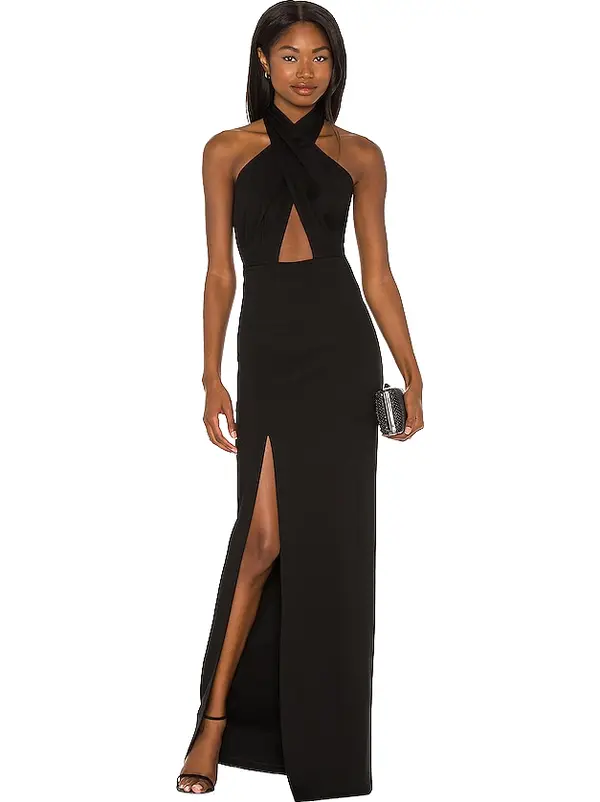 Amanda Uprichard X Zahara Gown - Black