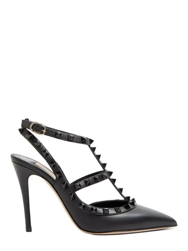 Valentino Garavani Rockstud Ankle Strap Pumps - Black