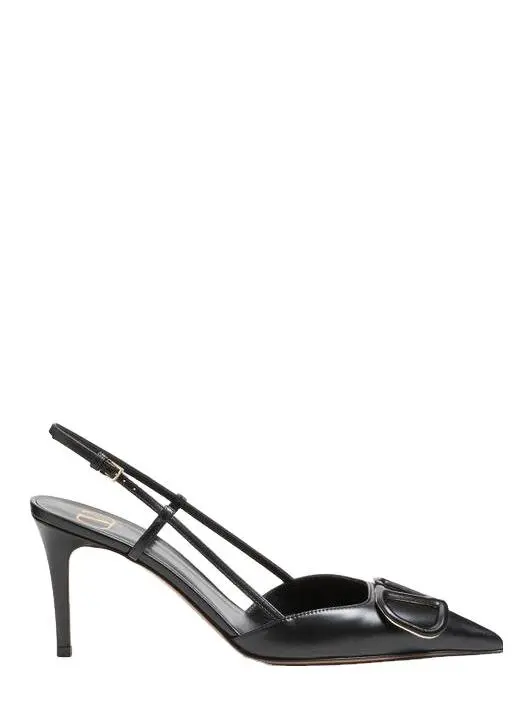 Valentino Garavani Vlogo Slingback Pumps - Black