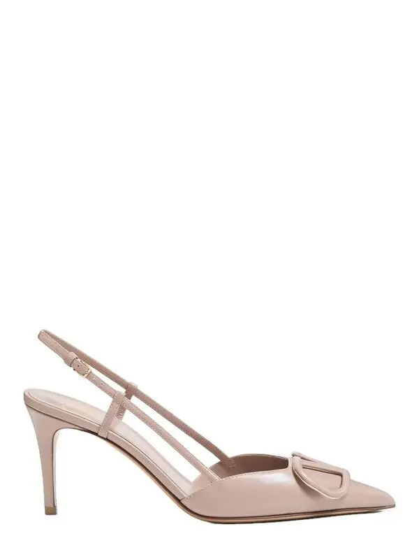 Valentino Garavani Vlogo Slingback Pumps - Poudre