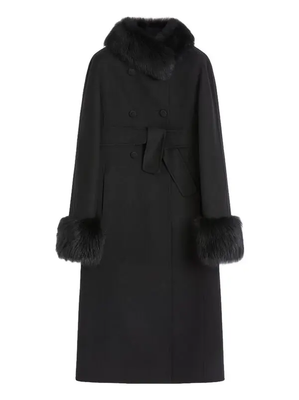 Valentino Garavani Compact Drap Coat - Black