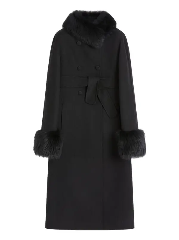 Valentino Garavani Compact Drap Coat - Black