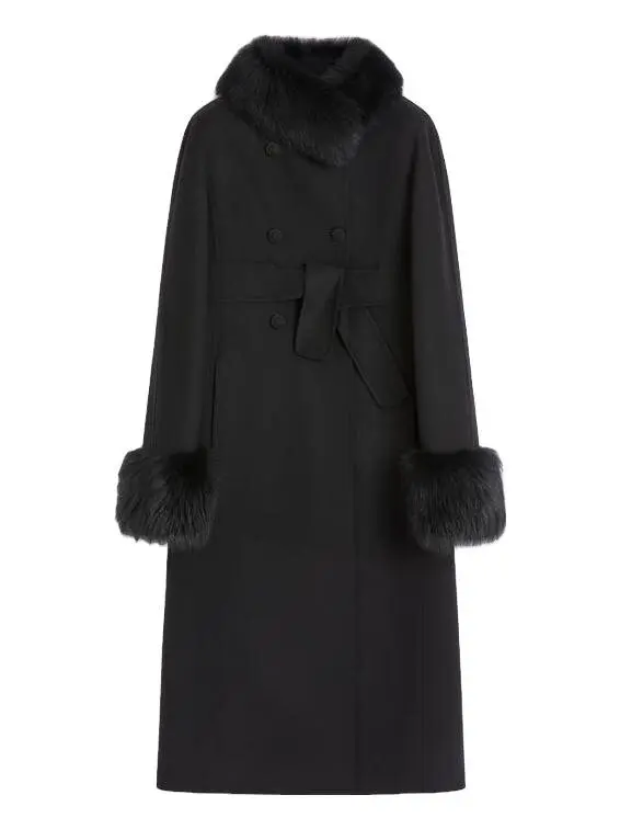 Valentino Garavani Compact Drap Coat - Black