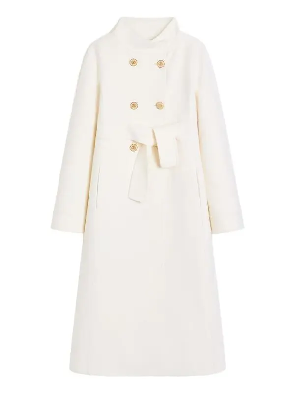 Valentino Garavani Compact Drap Coat - Ivory