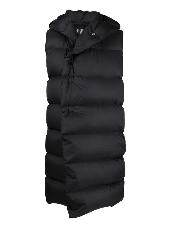 Rick Owens Liner Sleeveless Puffer Jacket - Black