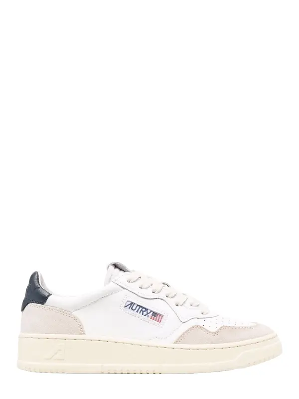 AUTRY Logo-patch Lace-up Sneakers - White