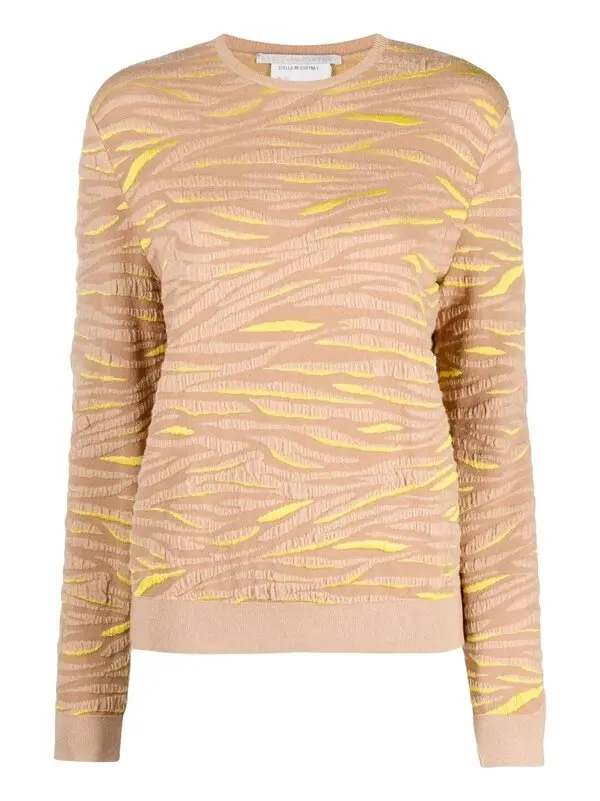 Stella McCartney Animal Pattern Knitted Jumper - Neutrals