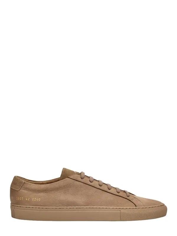 COMMON PROJECTS Achilles Nubuck Low-top Sneakers - Taupe