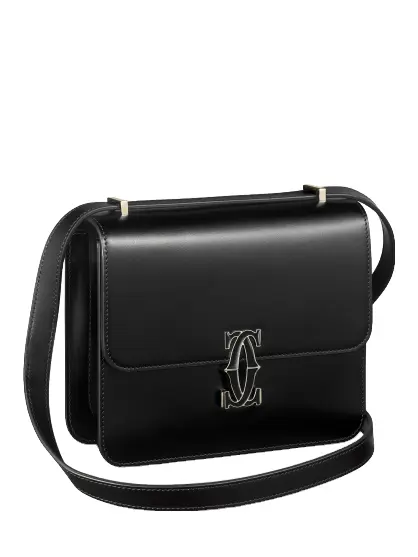 CARTIER Double C De Mini Shoulder Bag - Black