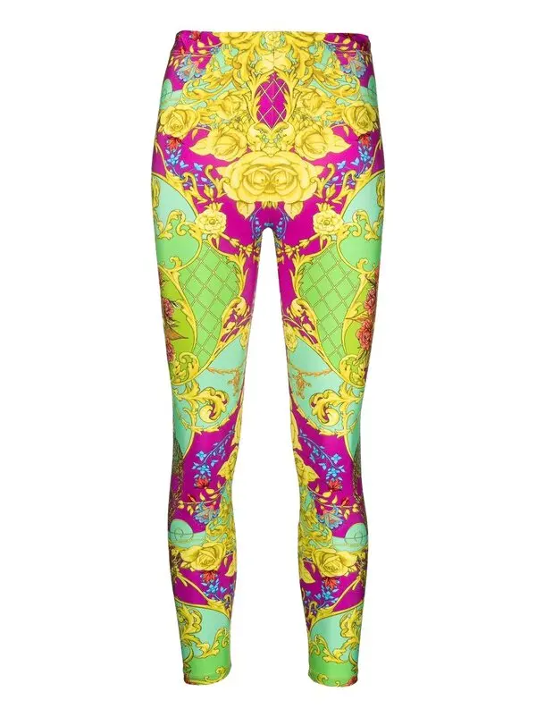 Philipp Plein New Baroque High-rise Leggings - Purple