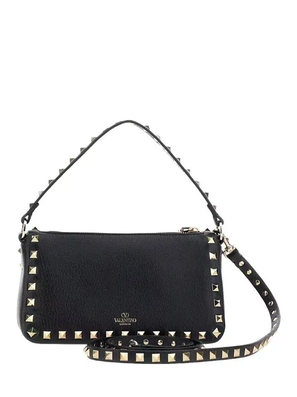 Valentino Garavani Rockstud Leather Crossbody Bag - Black