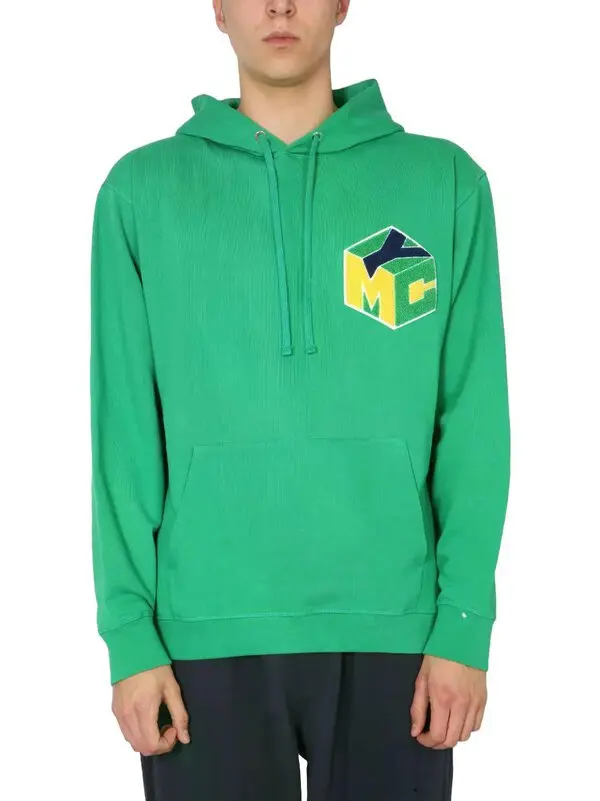 You Must Create Logo-print Pullover Hoodie - Green