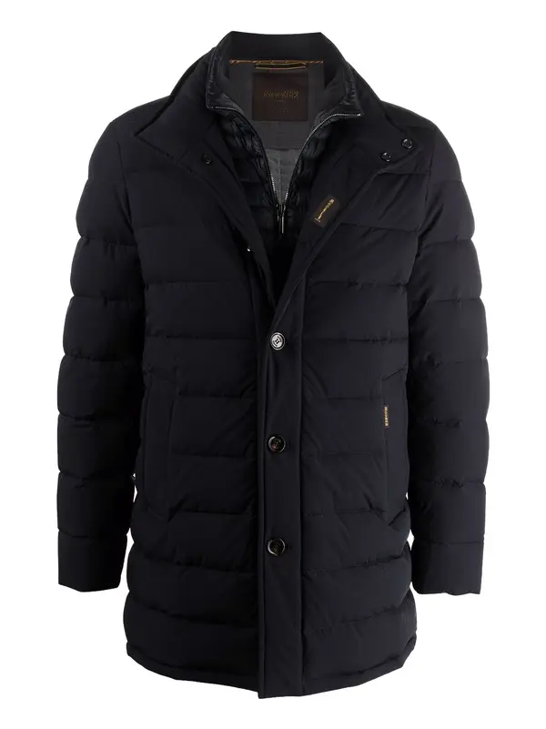 MOORER Layered Down-padded Jacket - Blue