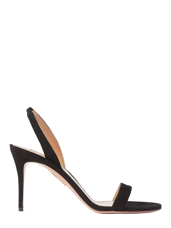 AQUAZZURA So Nude Slingback Sandals - Black