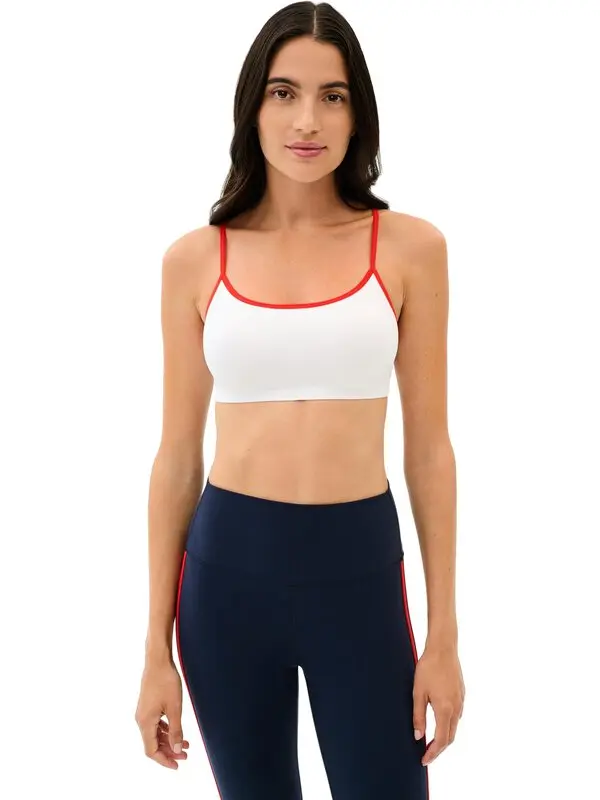 Splits59 Loren Seamless Bra - White/lotus Red