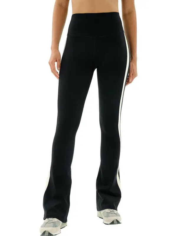 Splits59 Raquel High-waist Flared Leggings - Black/creme