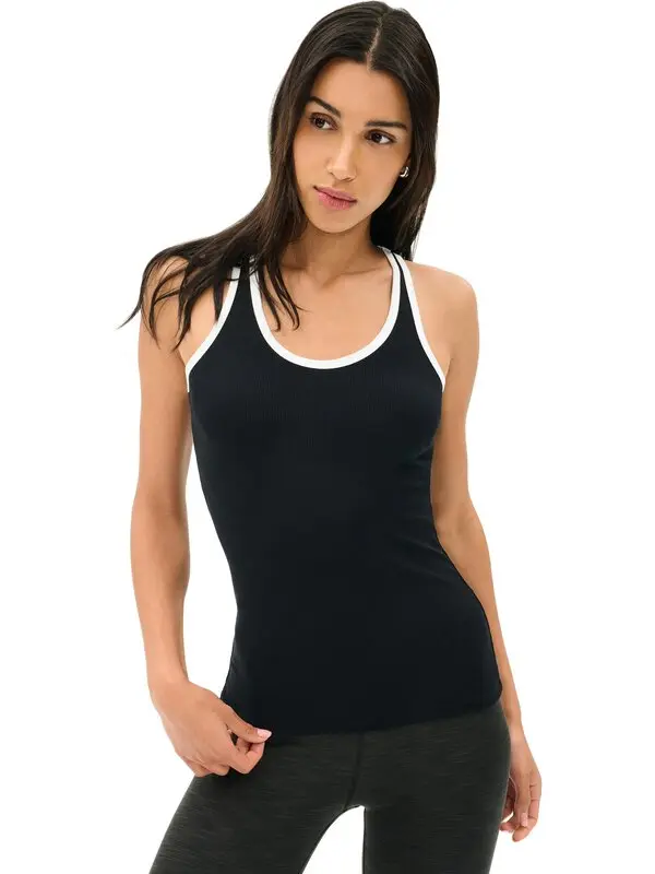Splits59 Ashby Rib Tank - Black/white