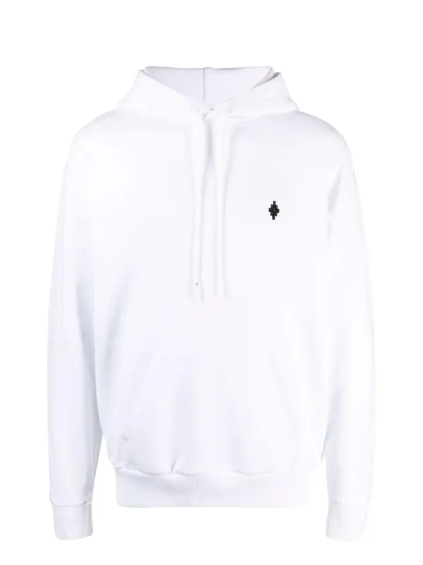 COUNTY OF MILAN Logo-print Cotton Hoodie - White