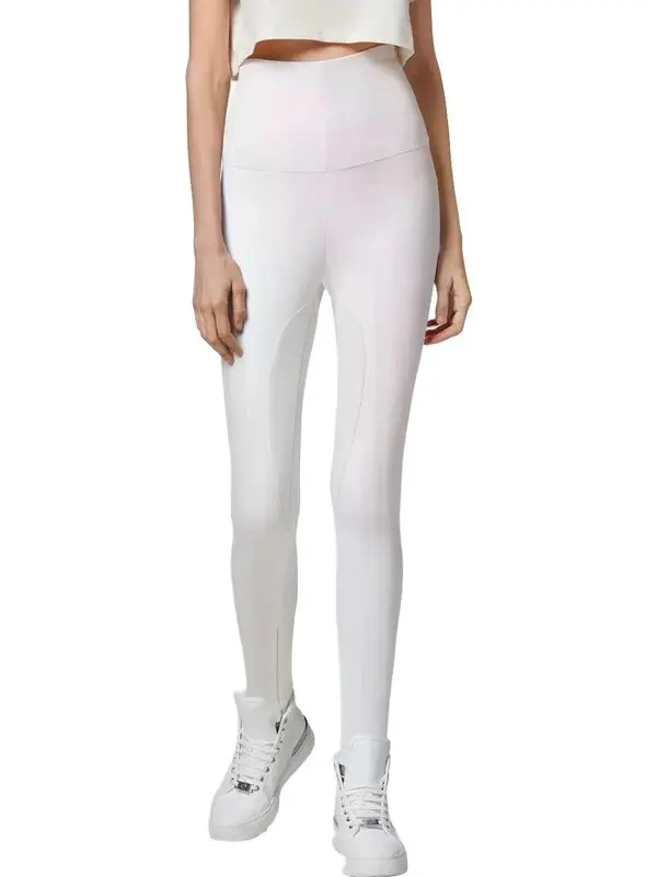Philipp Plein High-waisted Cady-texture Leggings - White