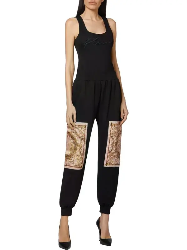 Philipp Plein Baroque Print Joggers - Black