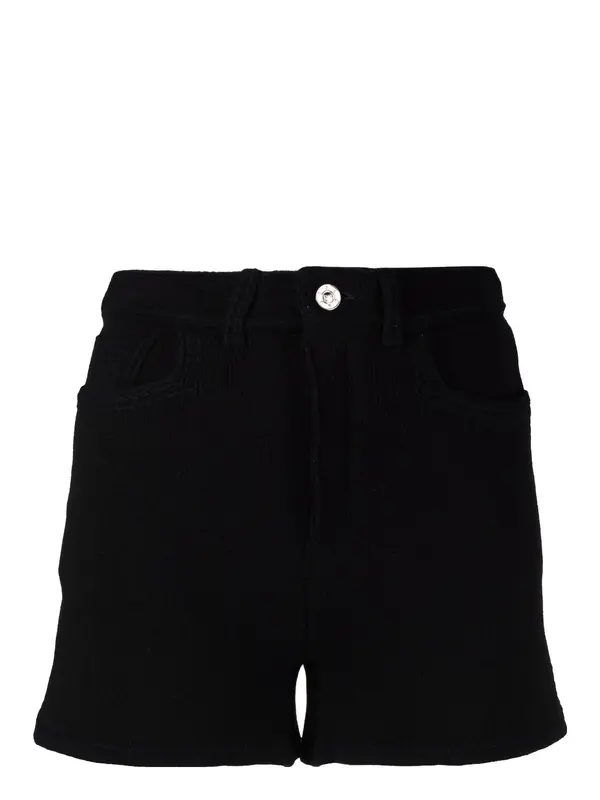 BARRIE High-waisted Knit Shorts - Black
