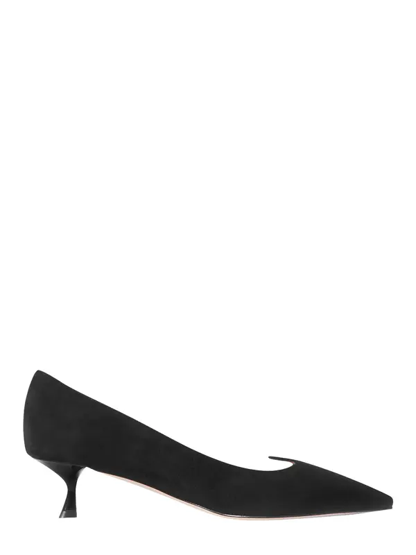 ROGER VIVIER I Love Vivier 45 Suede Pumps - Black
