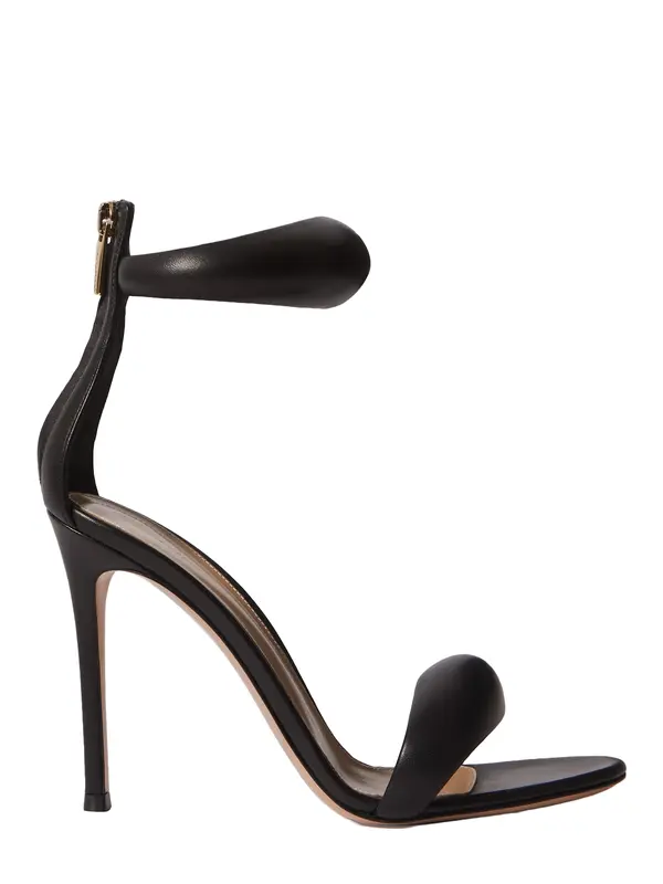 GIANVITO ROSSI Bijoux 105 Leather Sandals - Black