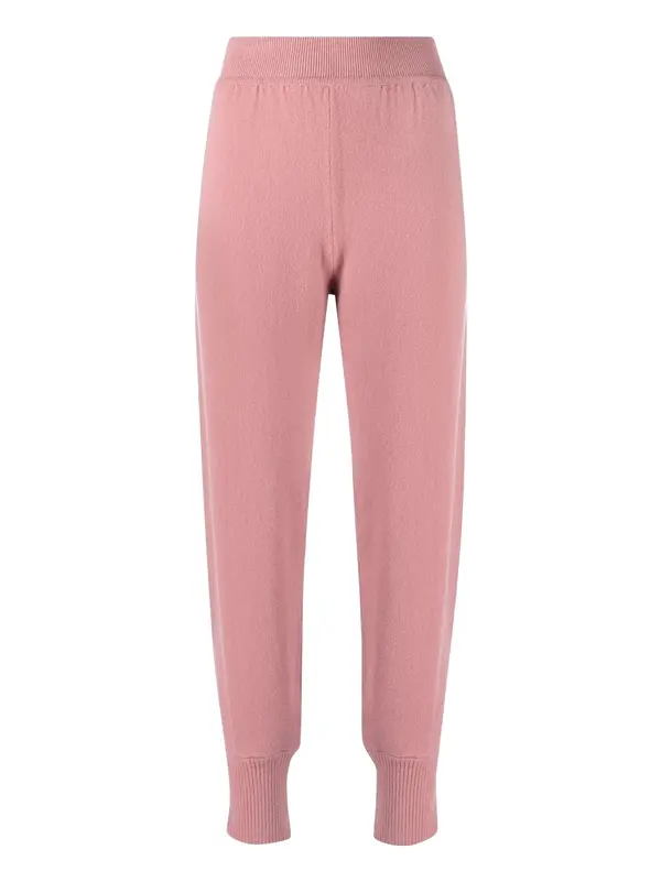 Alberta Ferretti High-rise Knitted Sweatpants - Pink