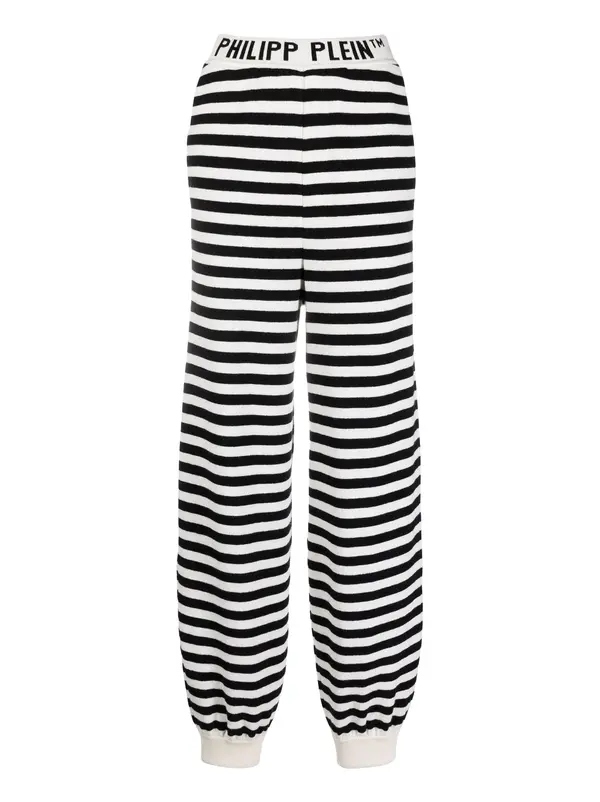 Philipp Plein Striped Track Pants - Black