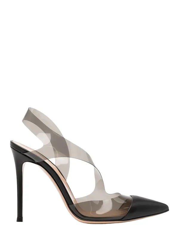GIANVITO ROSSI Clear-strap Pumps - Black