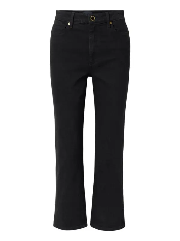 Khaite Abigail High-rise Straight-leg Jeans - Black